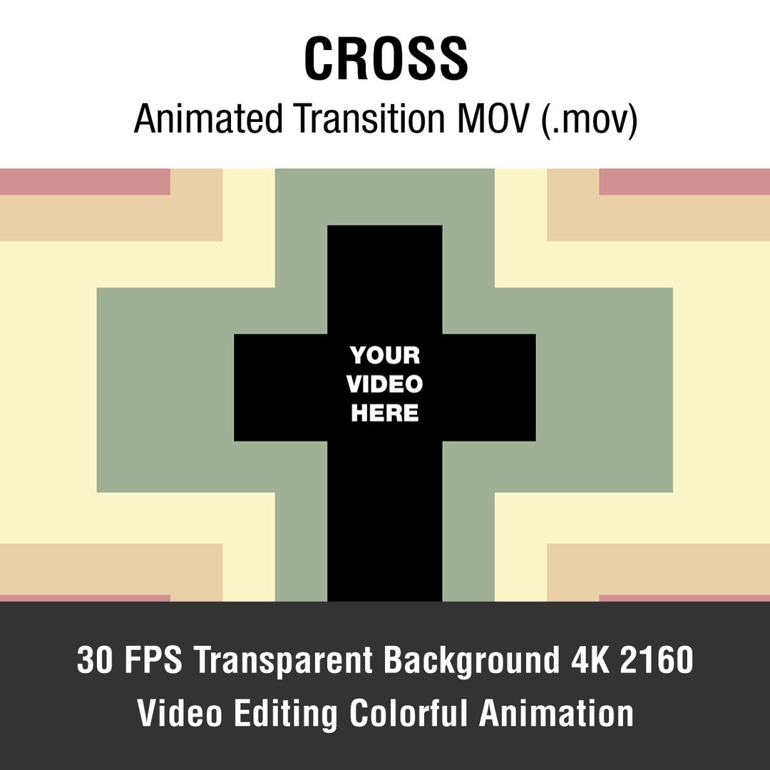 Video Christian Cross Silhouette Zoom Effect Transition MOV 4K - Etsy