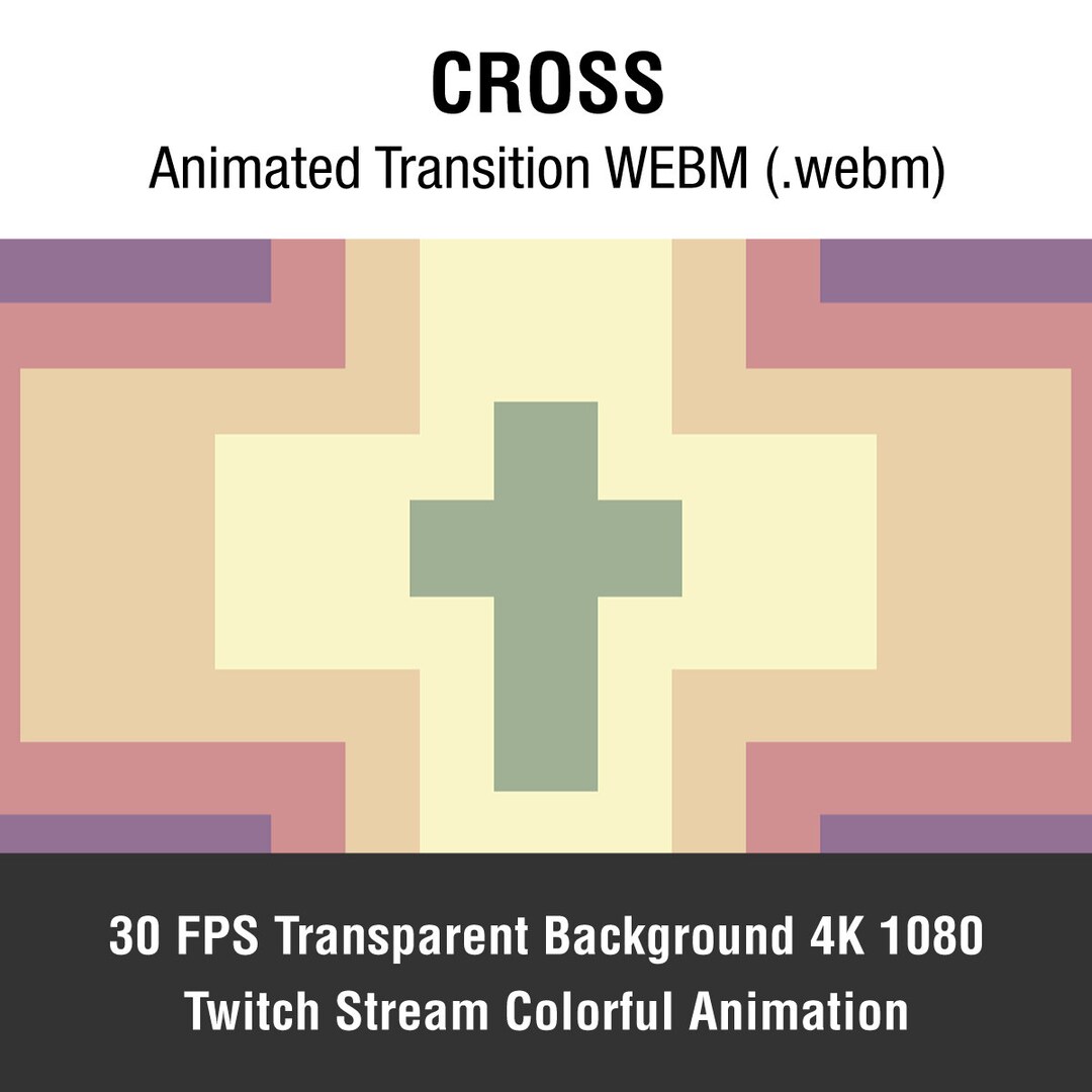 Christian Cross Silhouette Zoom Effect Video WEBM 4K 1080 - Etsy