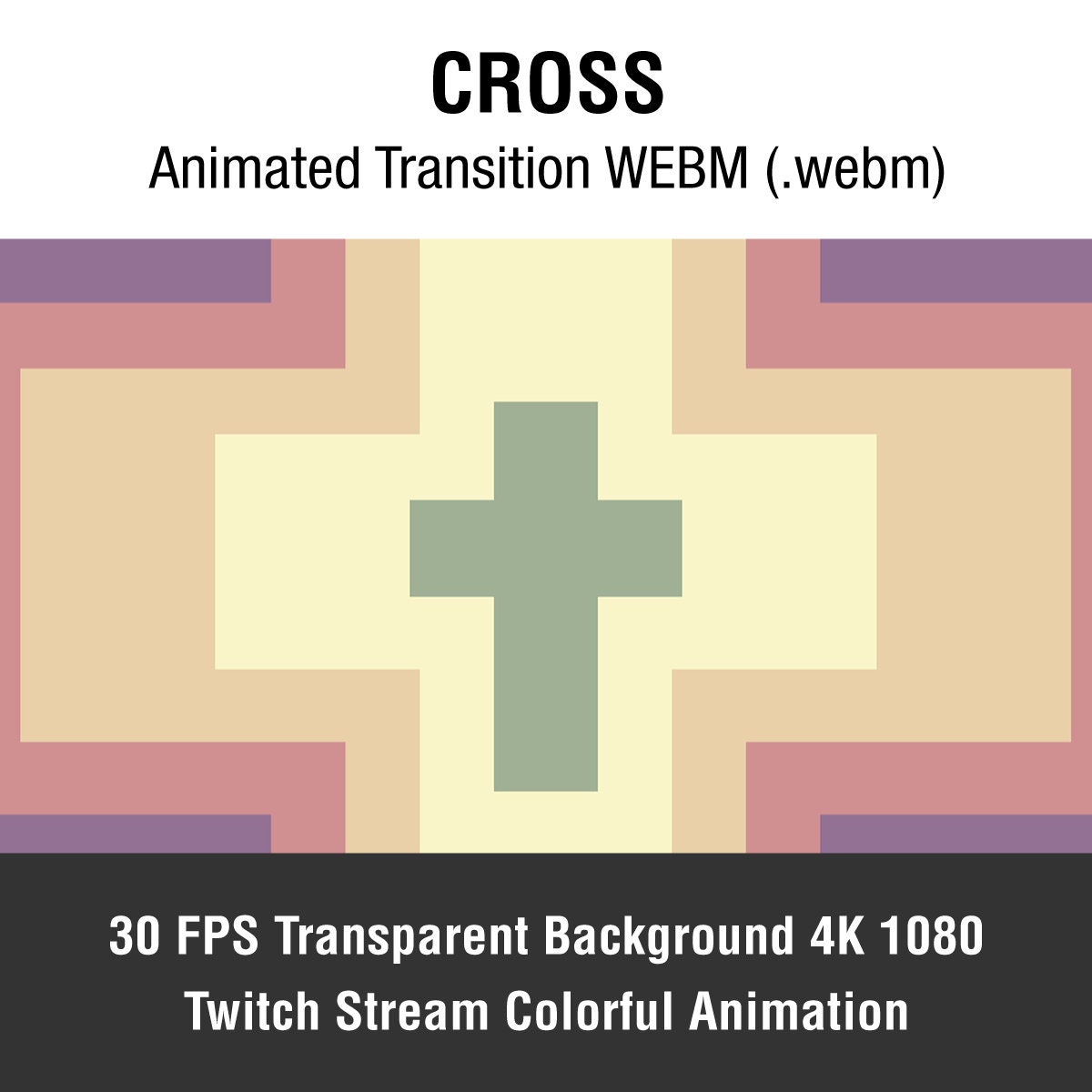 Christian Cross Silhouette Zoom Effect Video WEBM 4K 1080 - Etsy