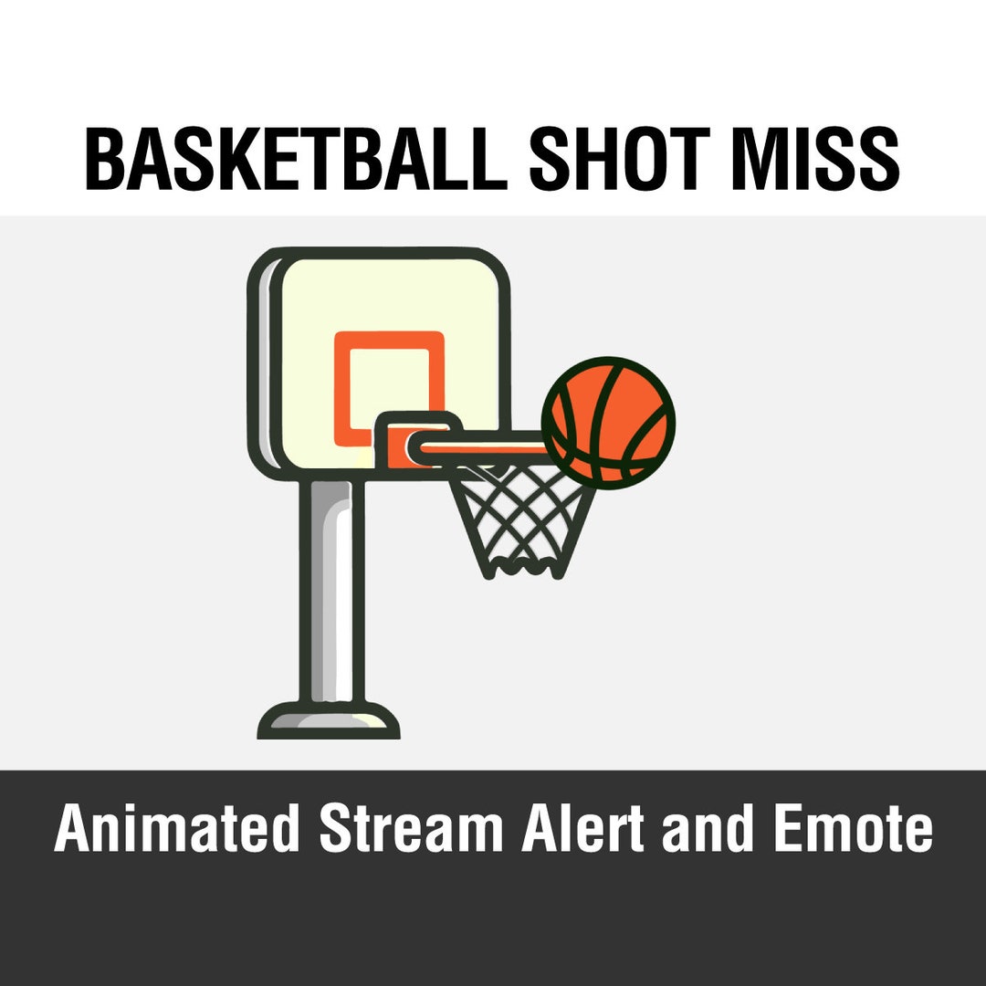 Basketball Shot Miss Animated Alert Emote Twitch Stream Discord GIF ...