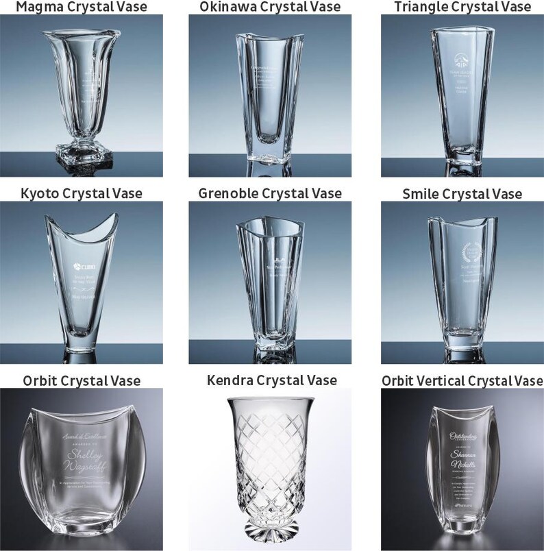 Personalized Retirement Crystal Vase, Retirement Keepsake Vase, Service ...