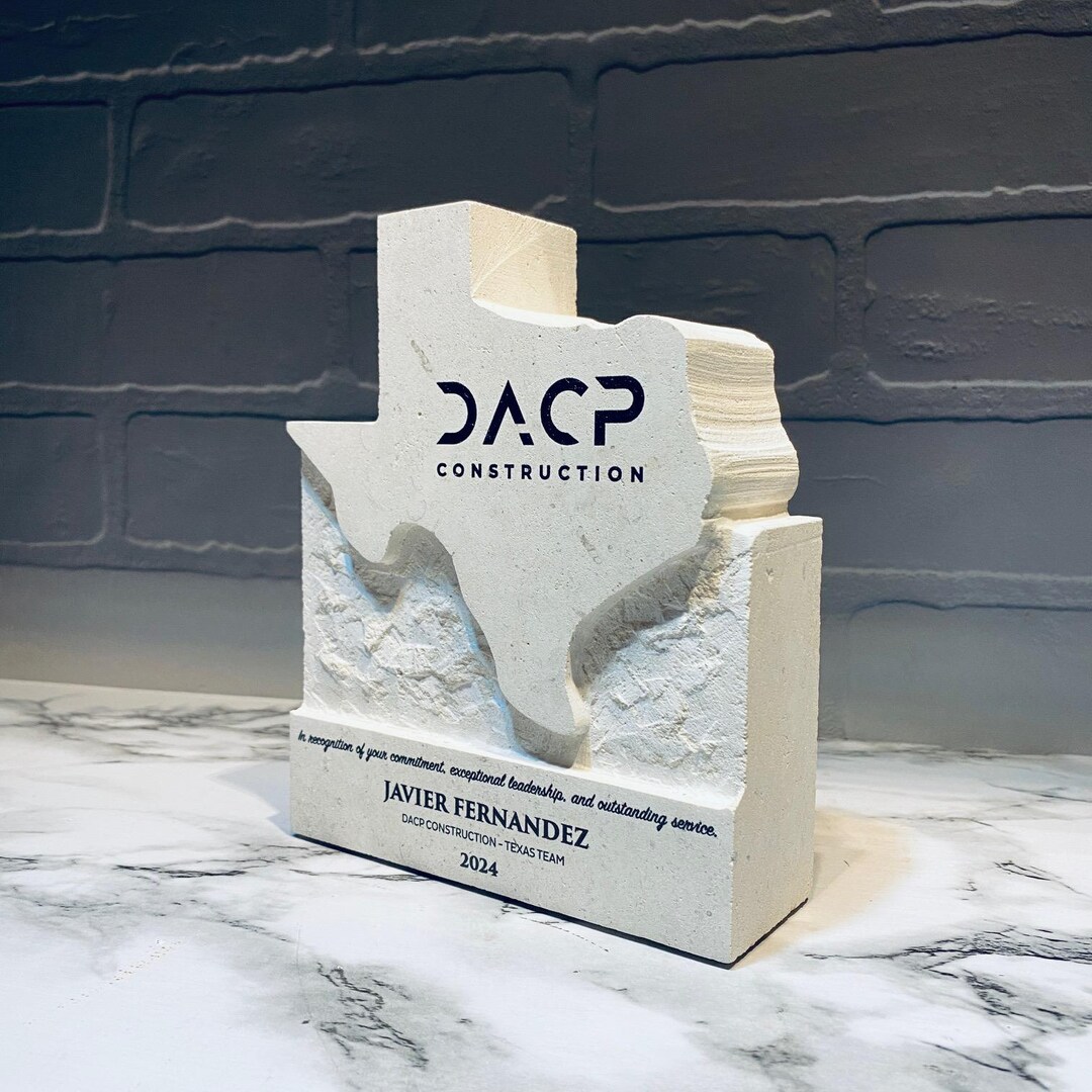 Granbury Texas Shaped Stone Award, Texas Stone Award - Service ...
