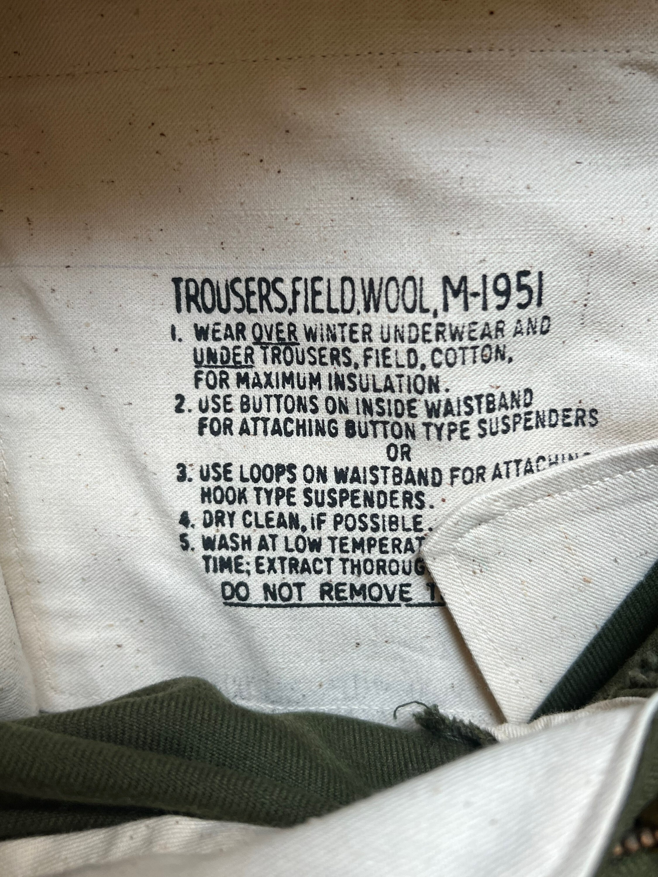 M1951 Field Trousers - Etsy