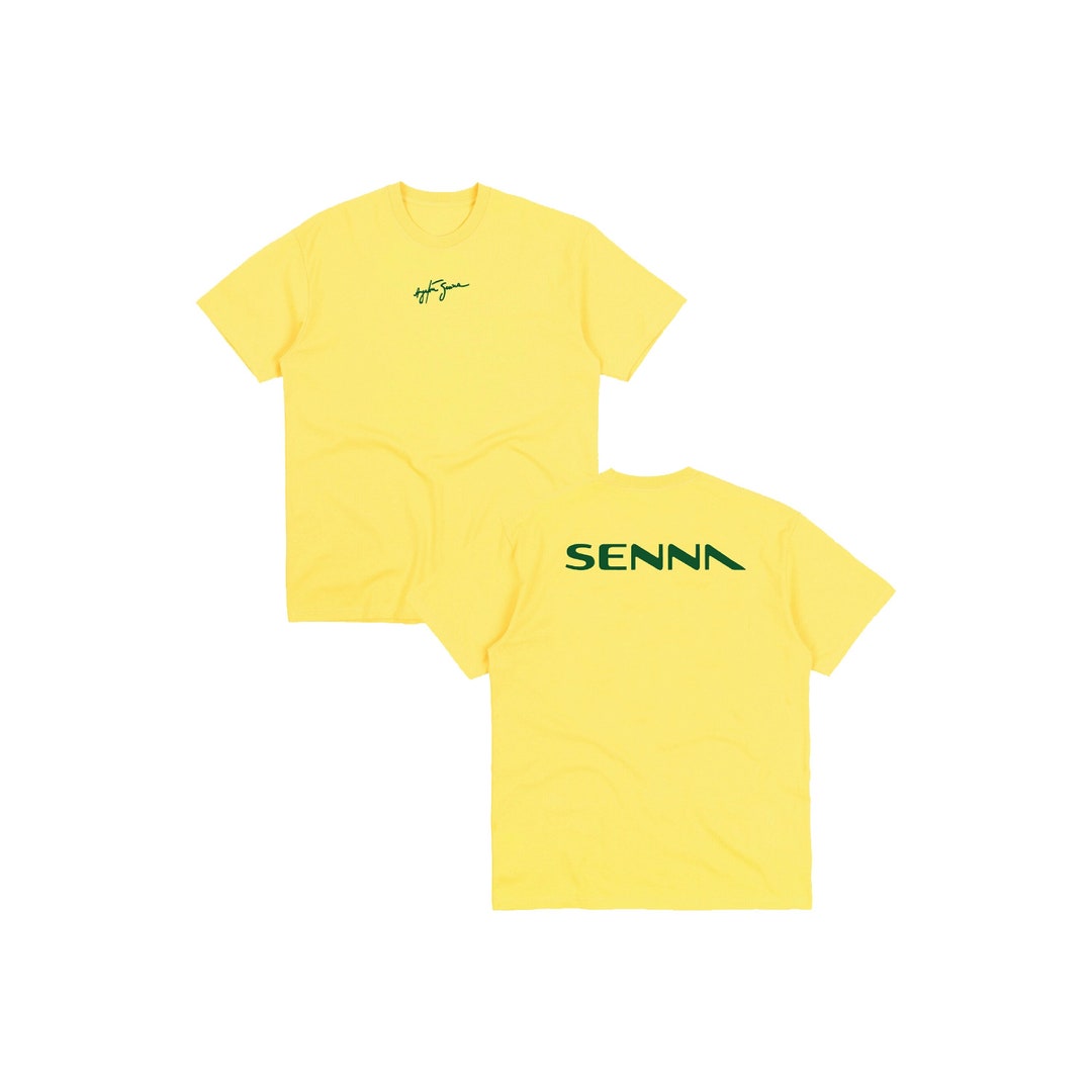 Ayrton Senna Signature Racing T-shirt Motorsport Clothing F1 Legends ...