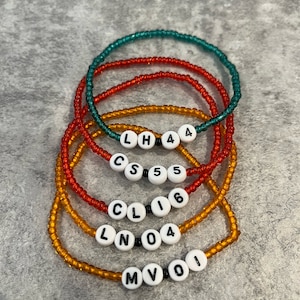 F1 Inspired Handcrafted Beaded Friendship Bracelets, Unique Memento ...