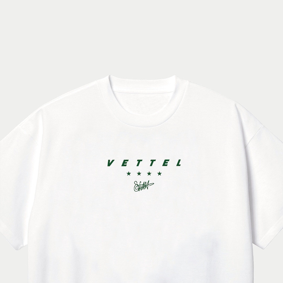 Vettel Signature Formula One Racing T-shirt Motorsport Clothing F1 ...