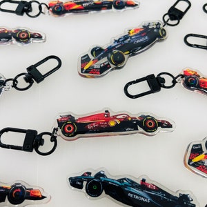 2024 Formula One Car Epoxy Resin Keyrings, F1 Keyrings, F1 Gift ...