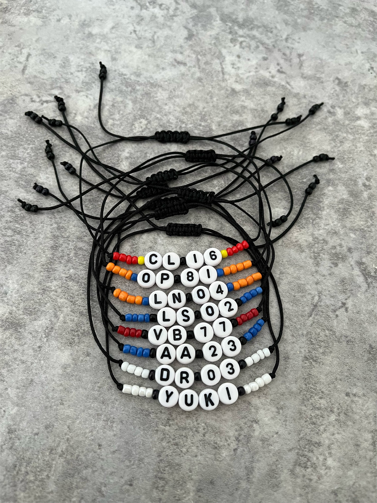 F1 Inspired Handcrafted Beaded Friendship Bracelets, Unique Memento ...