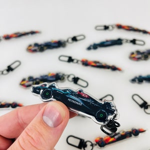 2024 Formula One Car Epoxy Resin Keyrings, F1 Keyrings, F1 Gift ...