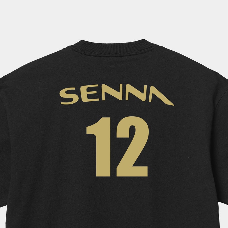 Ayrton Senna 12 Back Print Inspired Formula One Icon Retro - Etsy