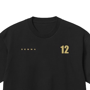 Ayrton Senna 12 Chest Print Inspired Formula One Icon Retro Style ...