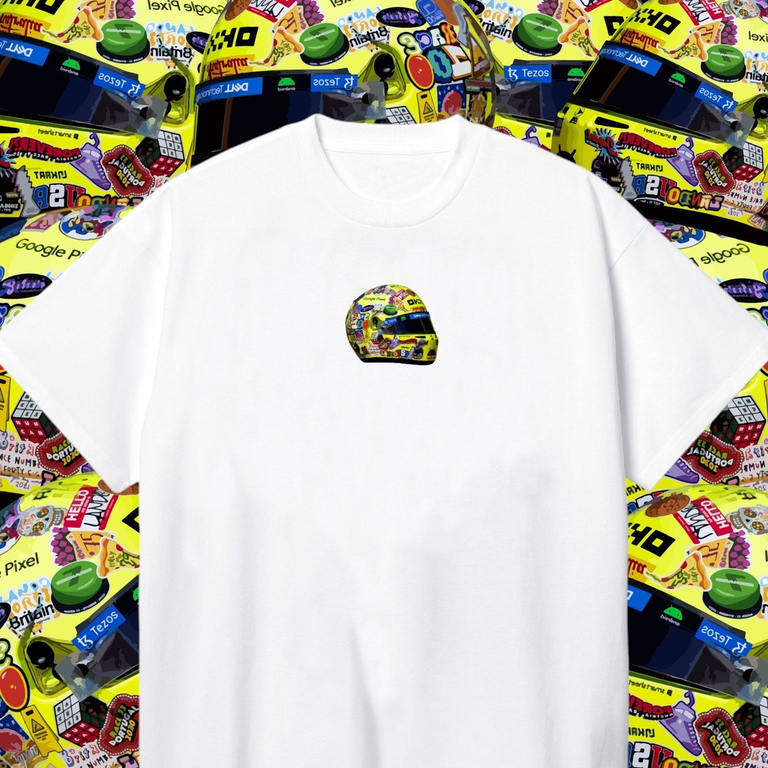 Norris Sticker Bomb Helmet 100th Race Anniversary T-shirt F1 - Etsy