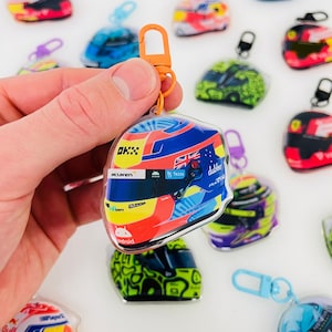 2024 Formula One Epoxy Resin Mini Helmet Keyrings, F1 Keyrings, F1 Gift ...
