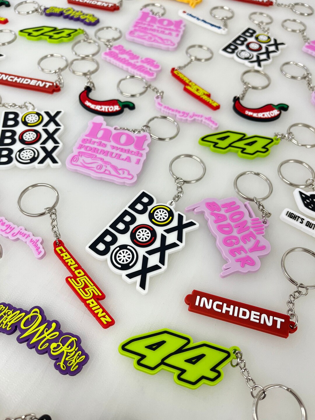 Formula One Keyrings, F1 Keyrings, Christmas Gift, F1 Gift, Sainz ...