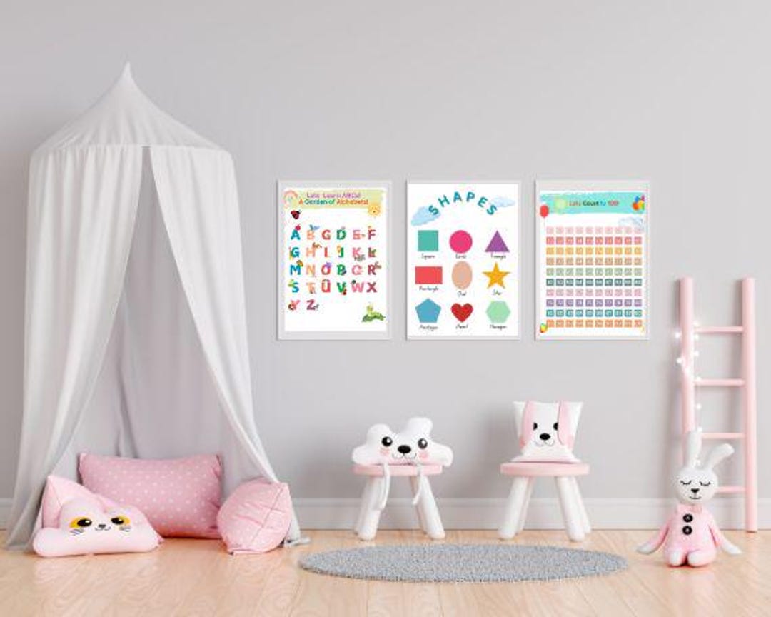 Printable Toddler Learning Bundle | Alphabet, Numbers & Shapes ...