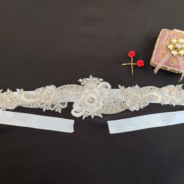 Beaded Bridal Sash - Etsy