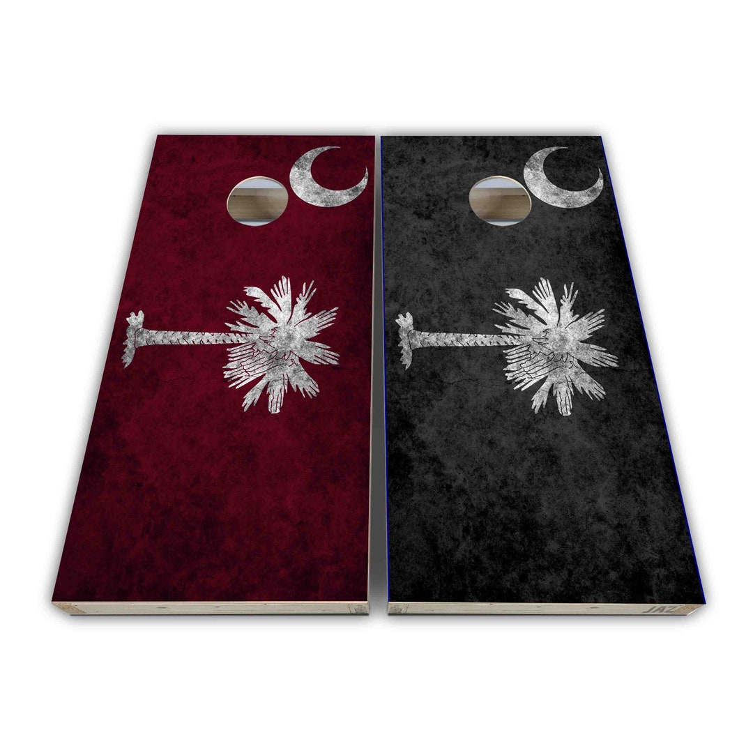 South Carolina Flag Cornhole Wraps - Cornhole Wraps - Cornhole Skins ...