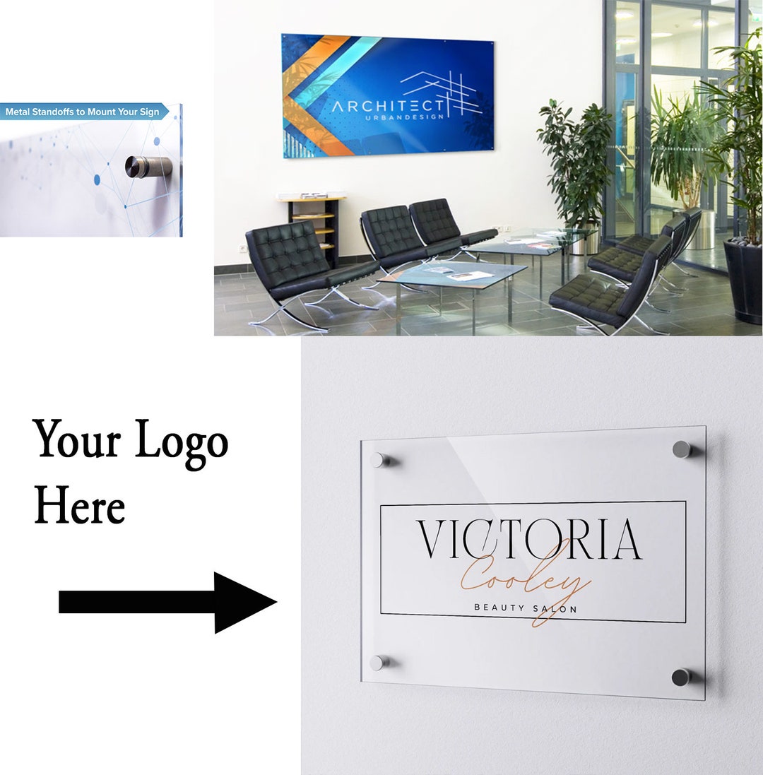 Custom Acrylic Business Logo Sign - Custom Acrylic Office Logo Signs ...
