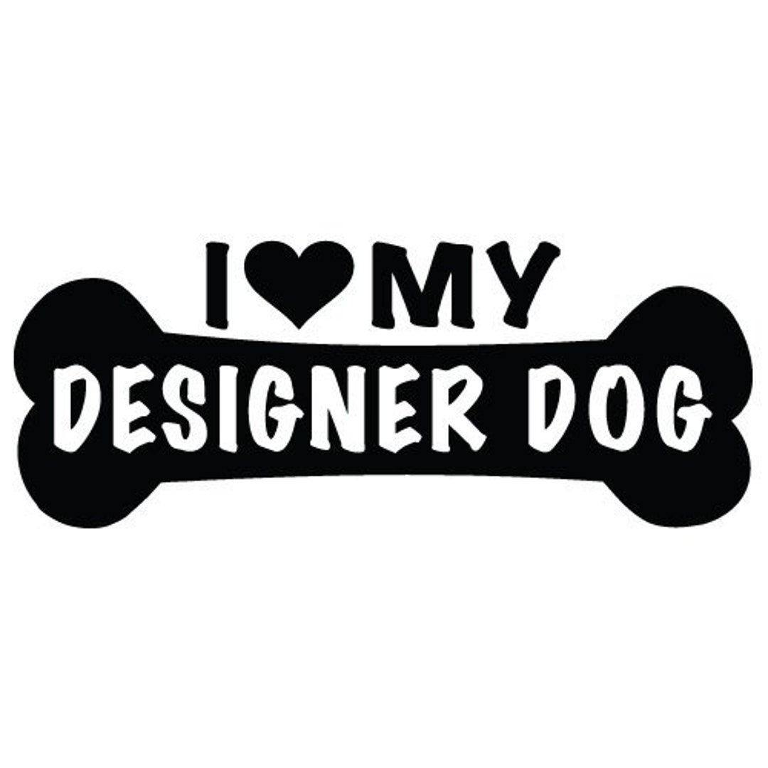 Designer Dog Vinyl Decal Set - 2 Decals Included - Free Shipping - Etsy