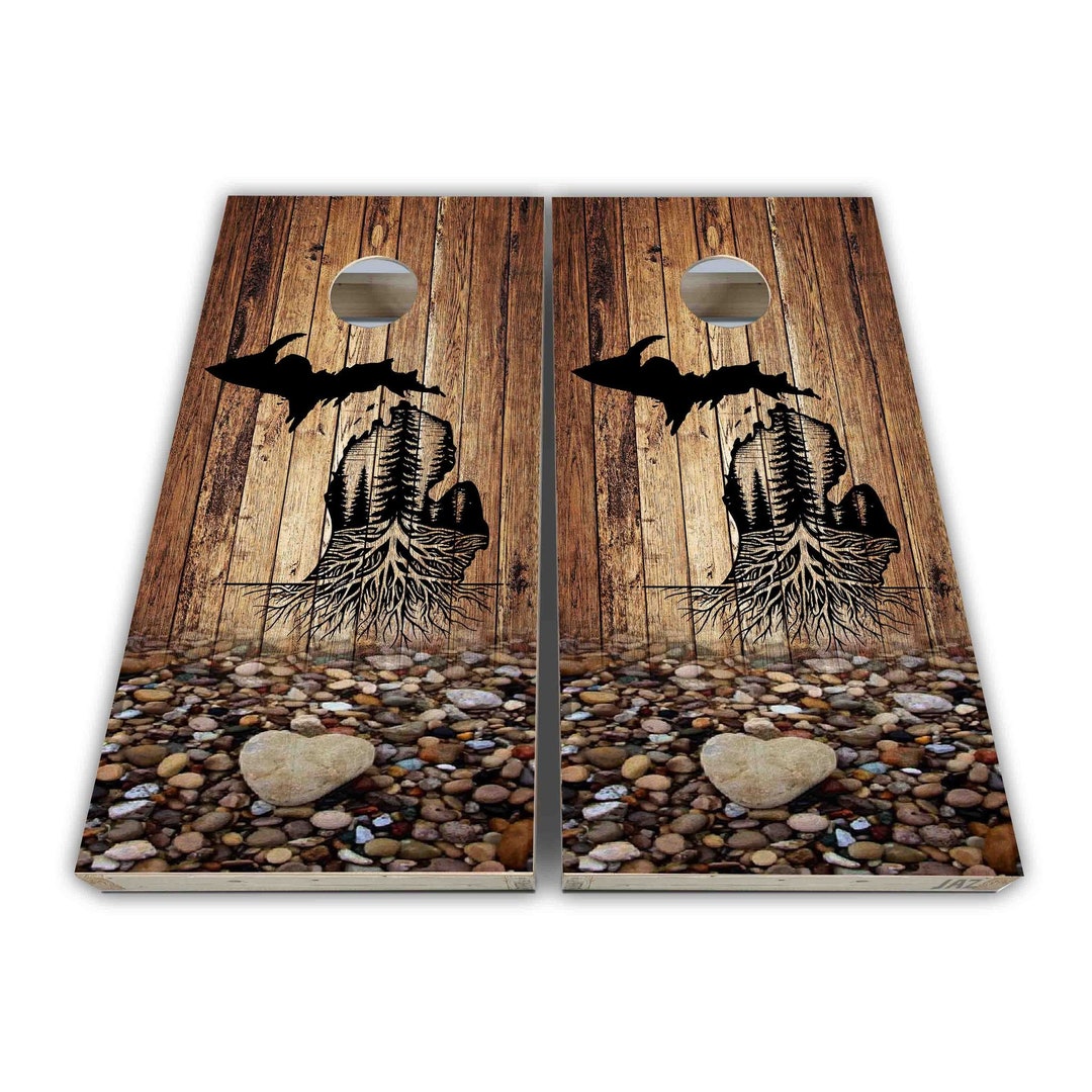 Michigan Cornhole Wraps - Cornhole Wraps - Cornhole Skins - Vinyl Wrap ...