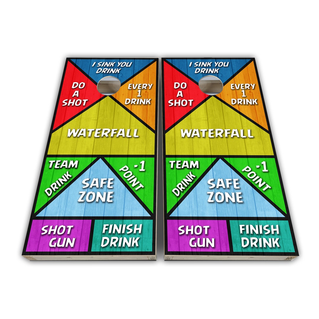 I Sink You Drinking Cornhole Game Cornhole Wraps - Cornhole Wraps ...