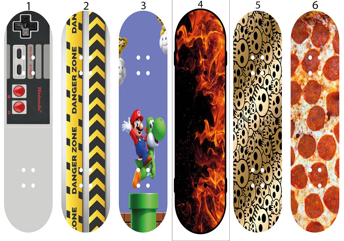 Custom Laminated Vinyl Skateboard Deck Wrap / Skin - up to 34" X 12 ...