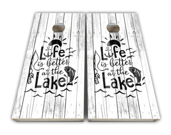 Lake Life Cornhole Wraps - Etsy