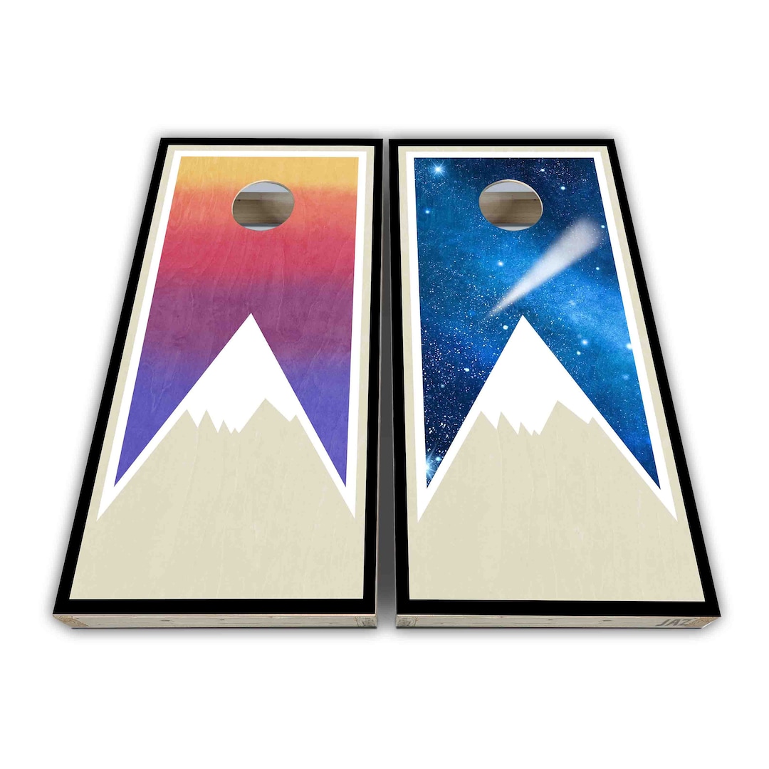 Falling Star Sunset Cornhole Wraps - Cornhole Wraps - Cornhole Skins ...