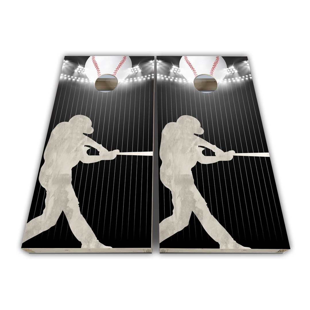Batter Box Baseball Cornhole Wrap Set - Cornhole Wraps - Cornhole Skins ...