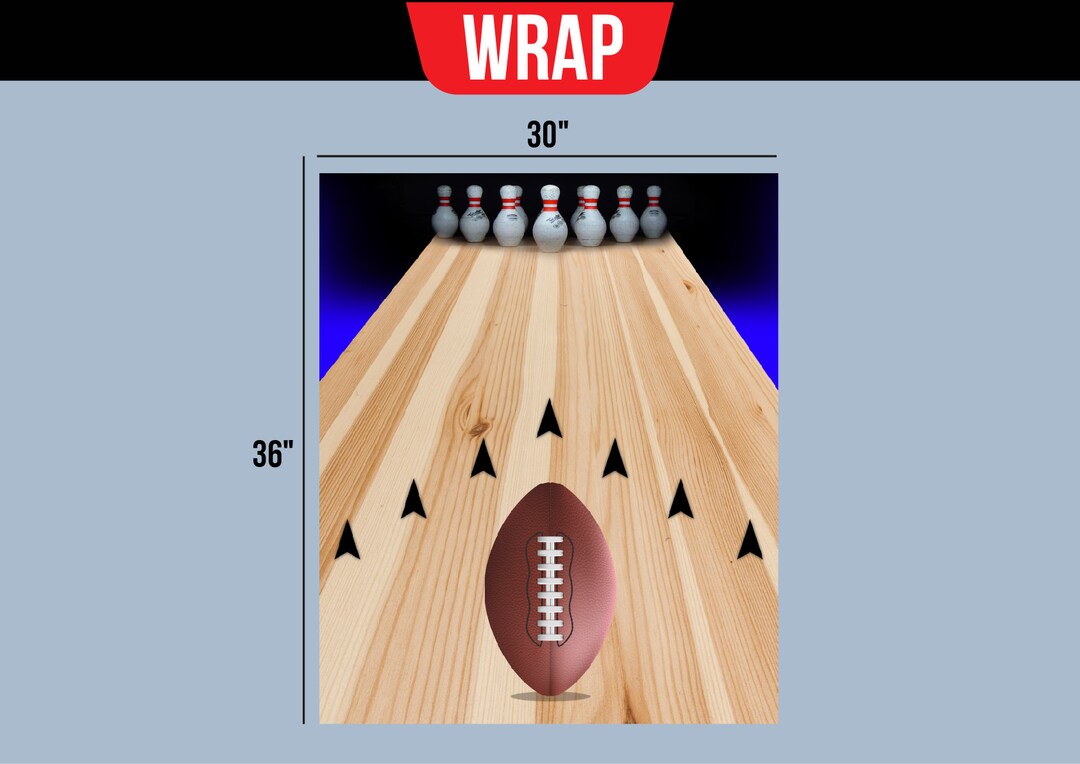 Fowling Bowling and Football Wraps - Skins- Vinyl Wraps - Laminated Set ...