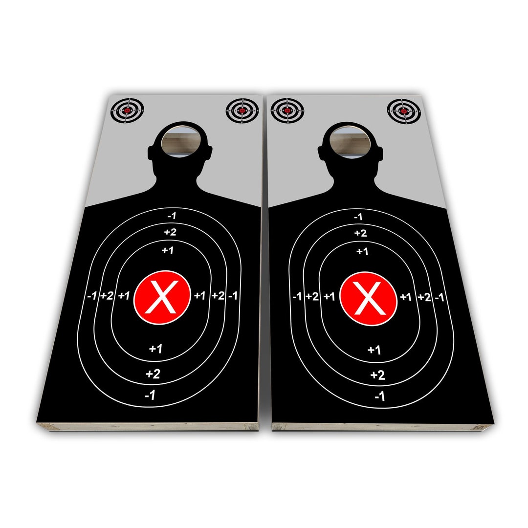 Shooting Target Cornhole Wraps - Cornhole Wraps - Cornhole Skins ...