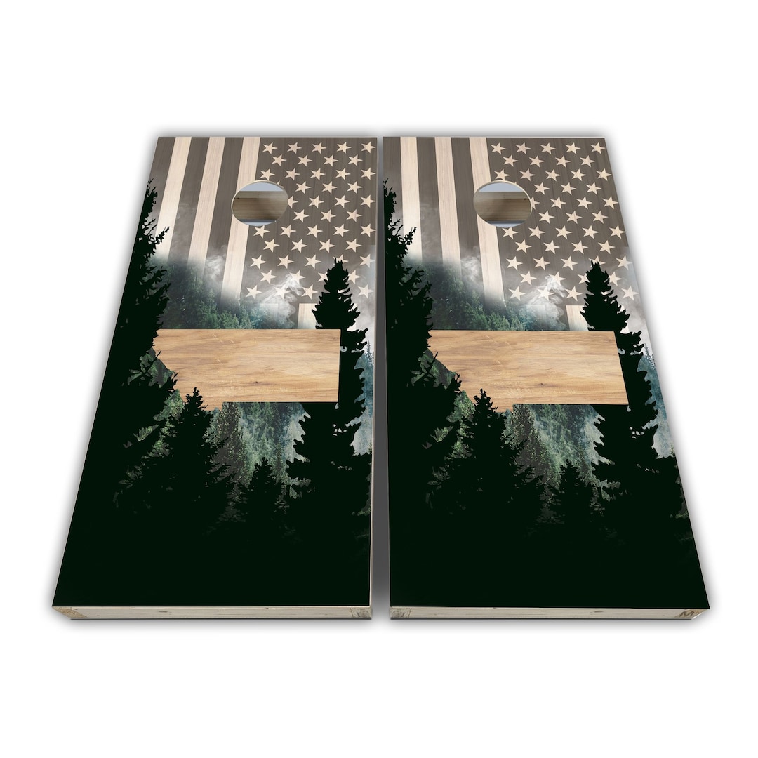 Montana Cornhole Wraps - Cornhole Wraps - Cornhole Skins - Vinyl Wrap ...