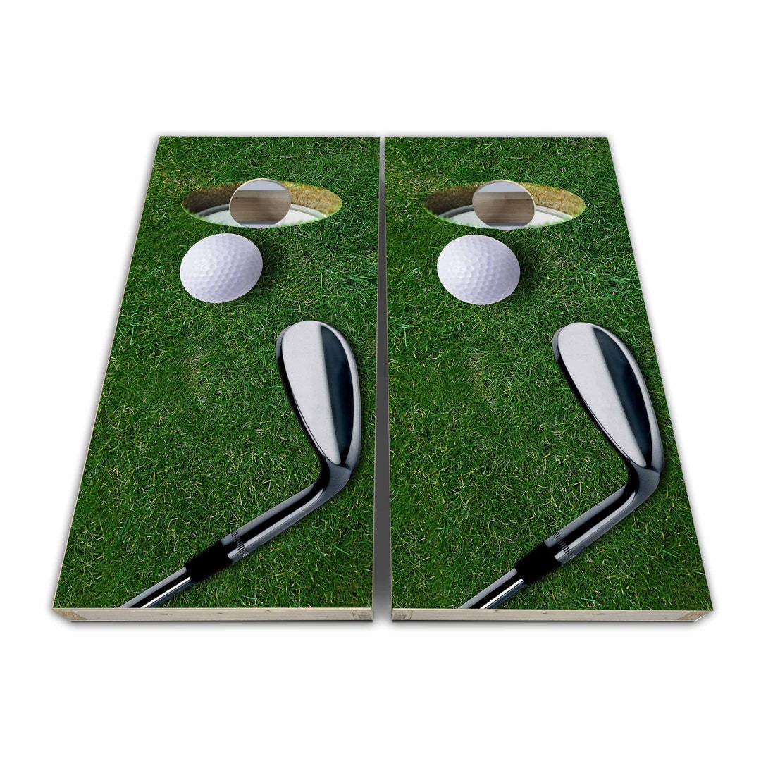 Putter Golf Cornhole Wraps - Cornhole Wraps - Cornhole Skins - Vinyl ...