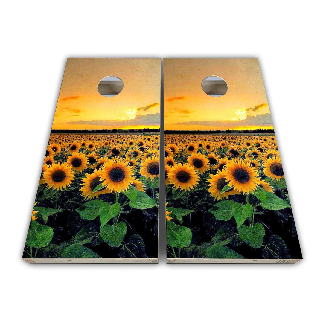 Field of Sunflowers Cornhole Wraps Cornhole Wraps Cornhole - Etsy