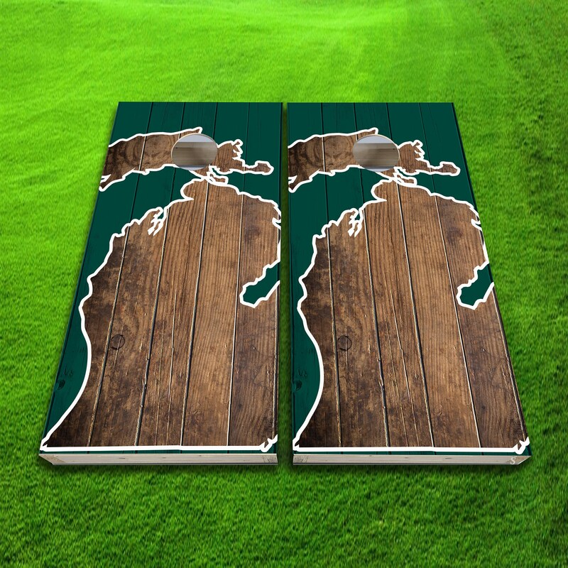 Michigan State Cornhole - Etsy