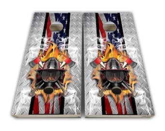 Fireman Cornhole Wraps Cornhole Wraps Cornhole Skins Vinyl Wrap - Etsy