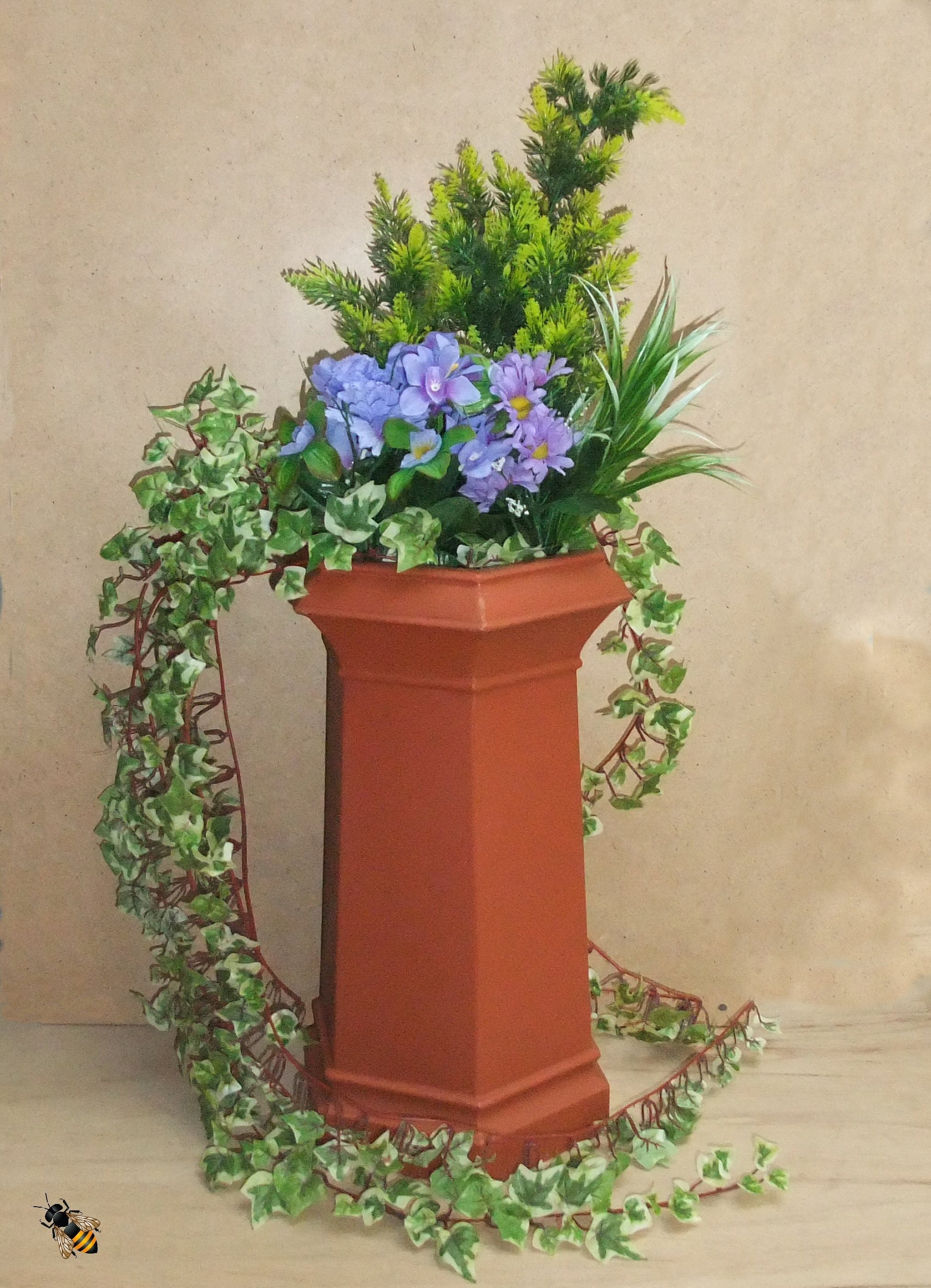 Chimney Pot Garden Planter Patio Flower Tub Terracotta Colour - Etsy UK