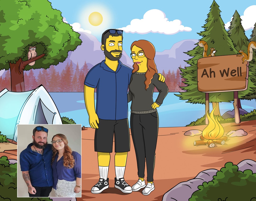 Custom Portrait Couple, Anime Portrait From Photo, Cartoonize Portrait ...