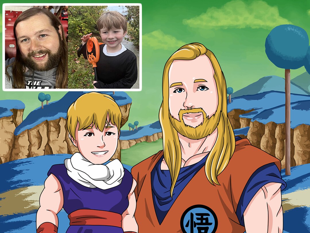 Custom Family Portrait Illustration, Bridesmaid Gifts Wedding Day ...