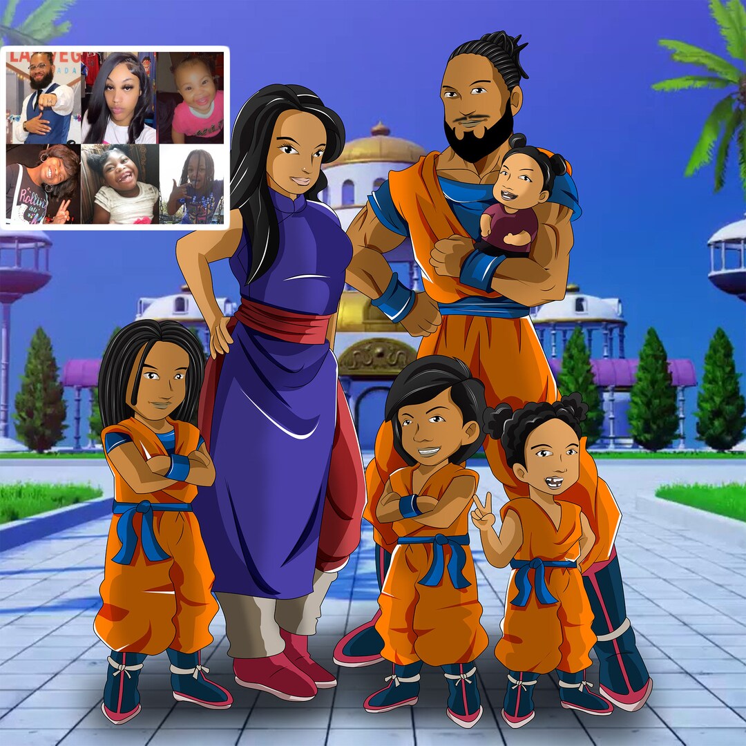 Custom Family Portraits From Picture, Unique Family Gift, Family ...