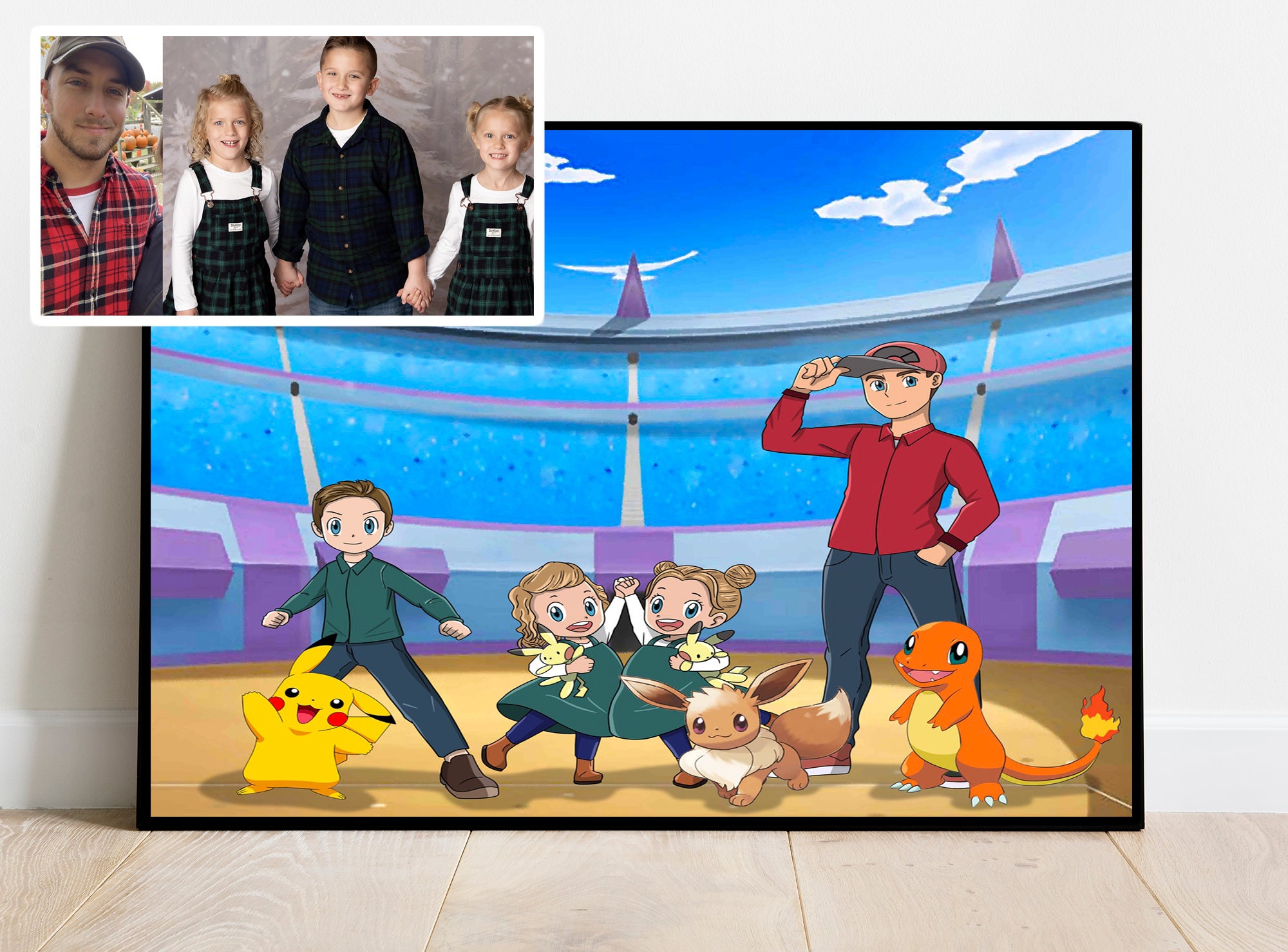 Poke Cartoon Portrait From Photo Boyfriend Gift Bridesmaid - Etsy