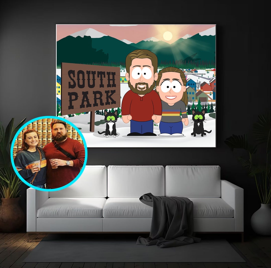 Custom Family Portraits From Picture South Canvas, Unique Family Gift ...