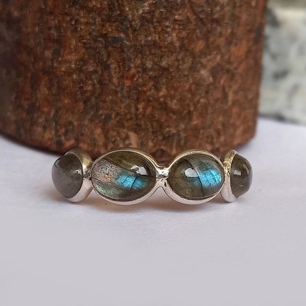 Labradorite Ring - Etsy