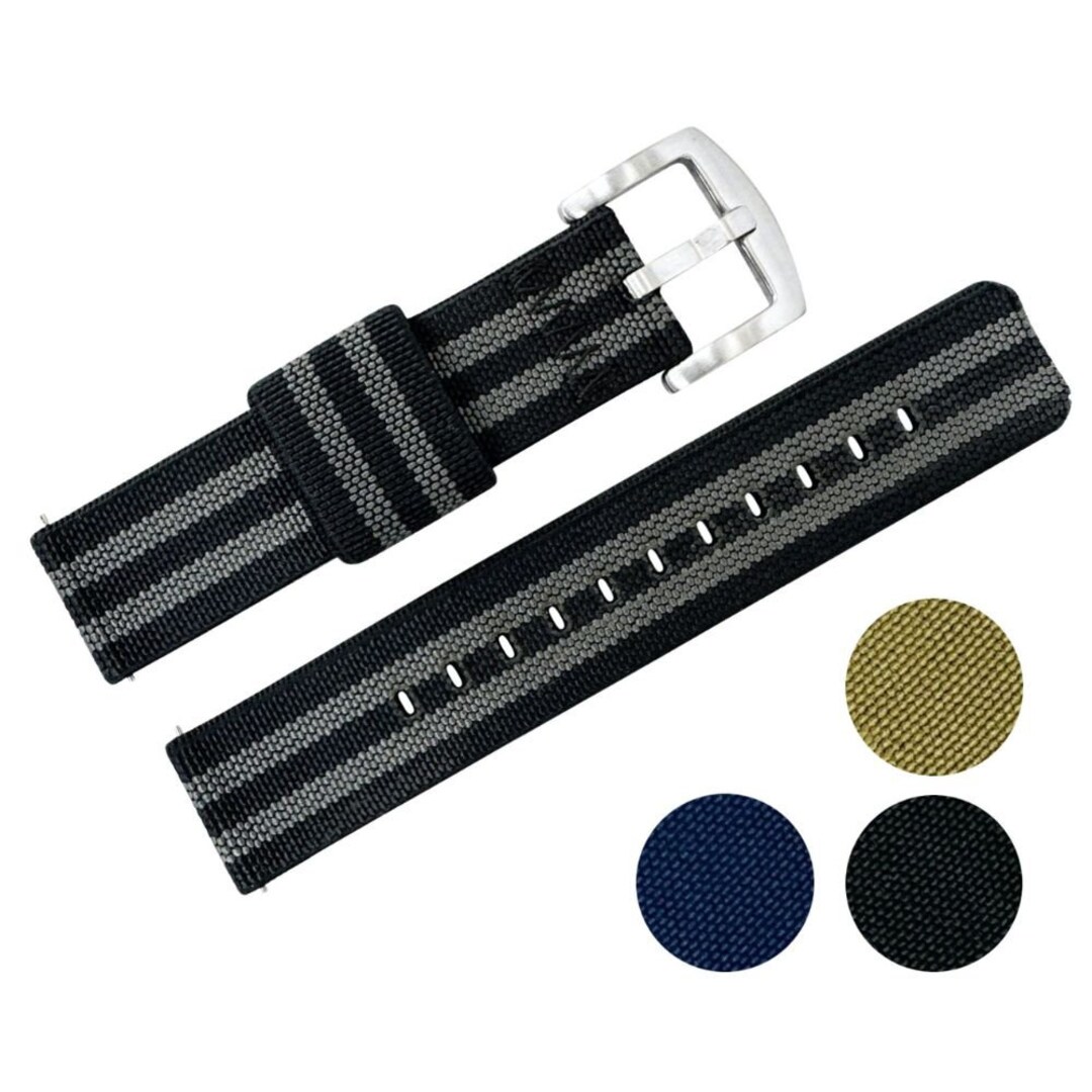 Elastic Nylon Watch Strap, Retro Stretchable Fabric Quick Release ...