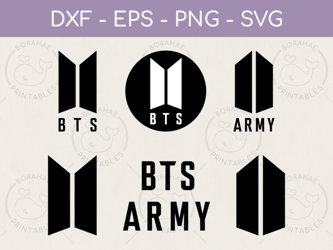 BTS + Army Logo Bundle - Svg Png Dxf Eps - Bangtan Kpop Graphics ...