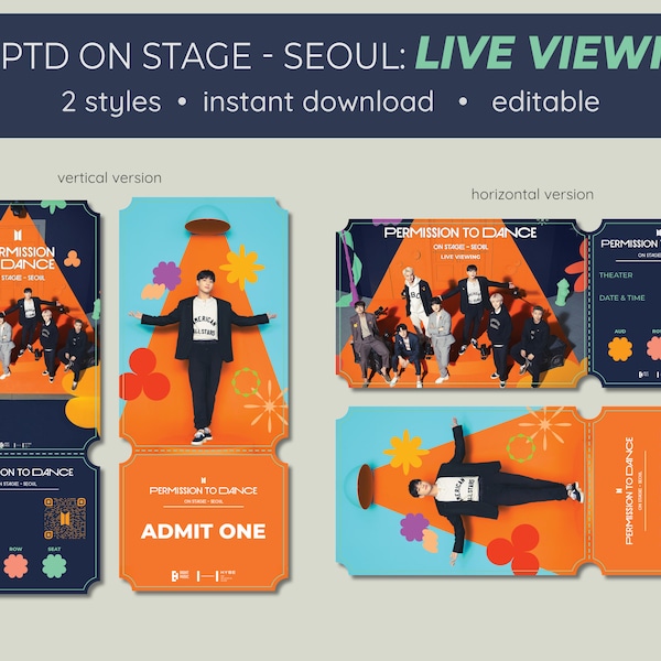 Bts Ptd Seoul Ticket - Etsy