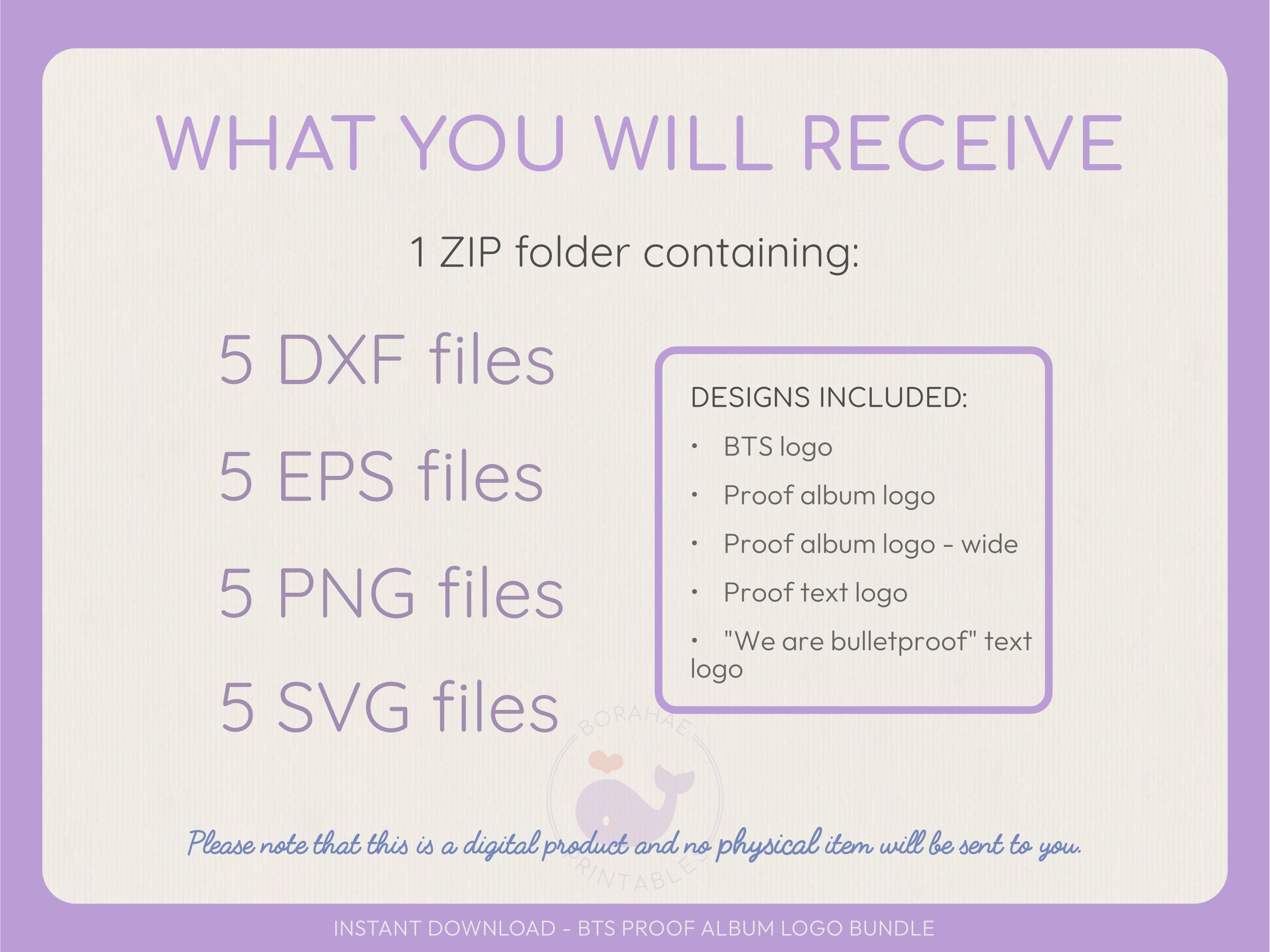 BTS Proof Album Logo Bundle Svg Png Dxf Eps We Are - Etsy