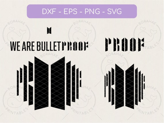 BTS Proof Album Logo Bundle Svg Png Dxf Eps We Are - Etsy