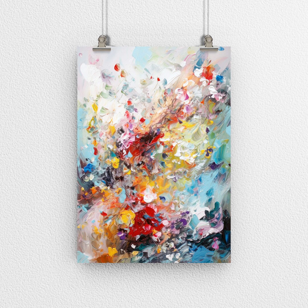 Abstract Impressionism Poster Print, Modern Art, Abstract Art, Wall ...