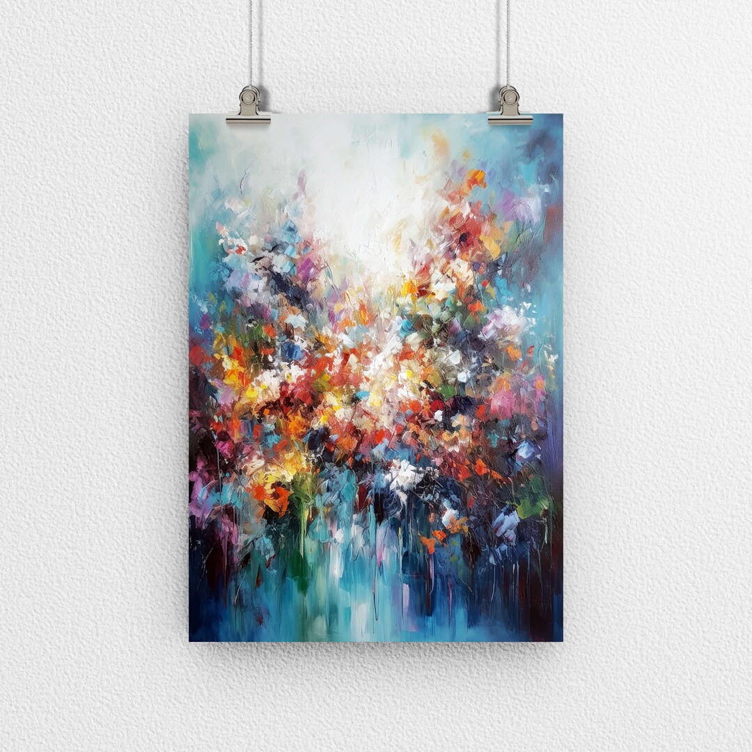 Abstract Impressionism Poster Print, Modern Art, Abstract Art, Wall ...